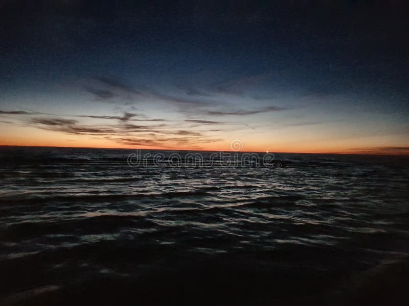 Baltic Sea Sunset stock image. Image of houses, ocean - 96191663