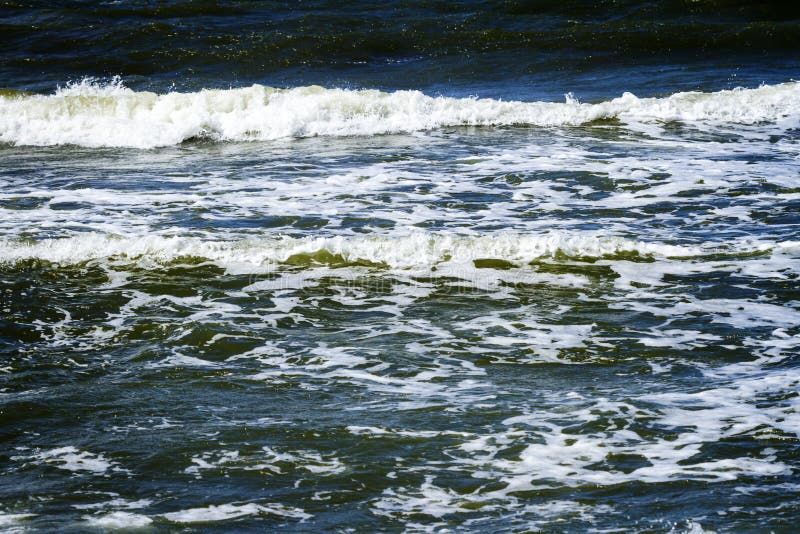 Baltic Sea Waves Background Stock Photo - Image of holiday, close ...