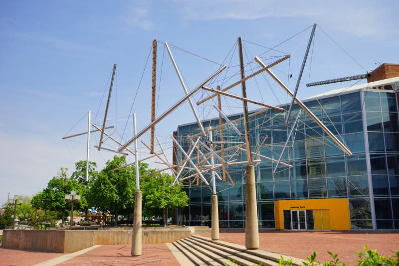 Baltimore downtown museum editorial stock image. Image of buildings ...