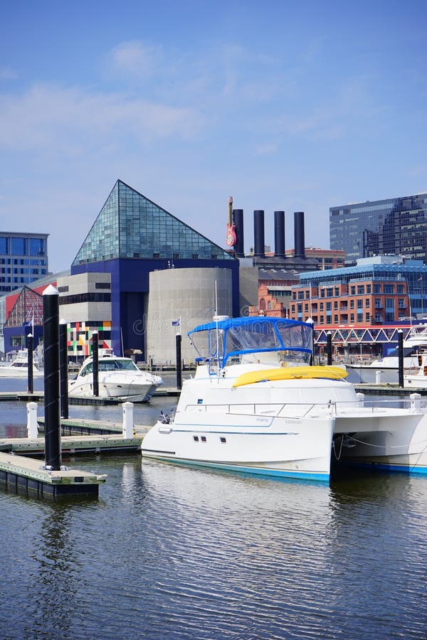 Baltimore Inner Harbor Dock Editorial Image - Image of business ...