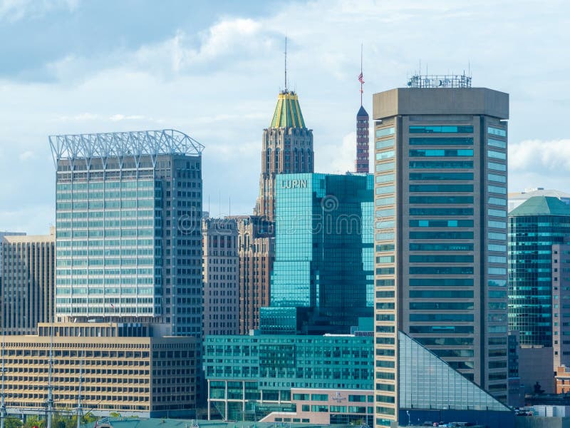 Baltimore Inner Harbor - Maryland Editorial Stock Image - Image of ...