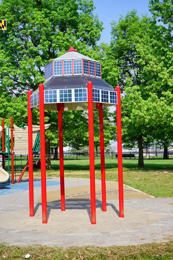 Baltimore Inner Harbor Park Stock Image - Image of cruise, business ...