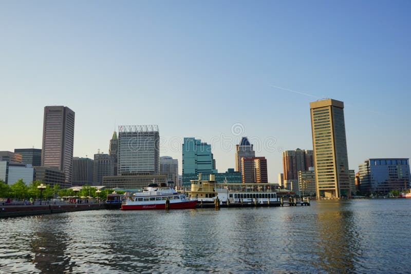 Baltimore Inner Harbor Building Editorial Photography - Image of bank ...