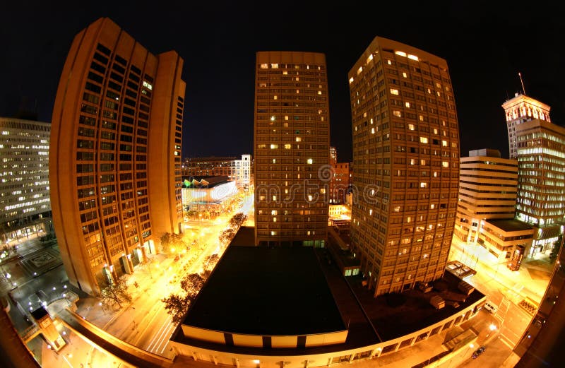 Baltimore at night stock photo. Image of parking, maryland - 267172