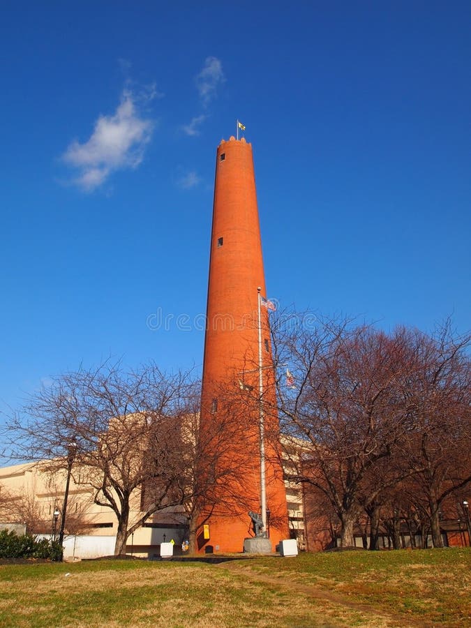 Baltimore Shot Tower stock image. Image of maryland, lead - 28473815