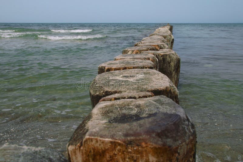 Baltiskt Hav Med Erosionskydd Arkivfoto - Bild av skydd, sjösida: 77660566