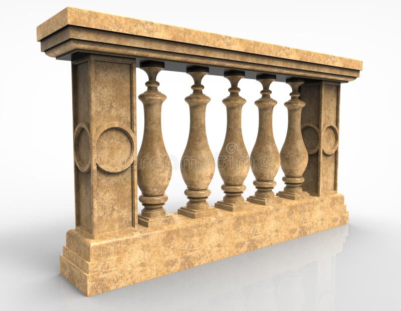 Exterior Balustrade Stock Illustrations – 758 Exterior Balustrade Stock ...