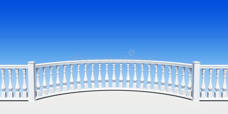 Balustrade semicircle stock illustration. Illustration of classical ...