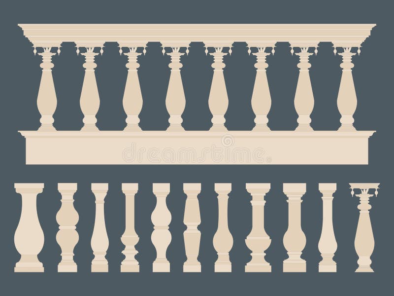 Balustrade Stock Illustrations – 1,757 Balustrade Stock Illustrations ...