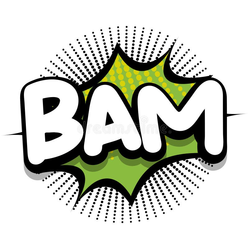 Bam Comic Book Explosion Bubble Vector Illustration Stock Vector ...