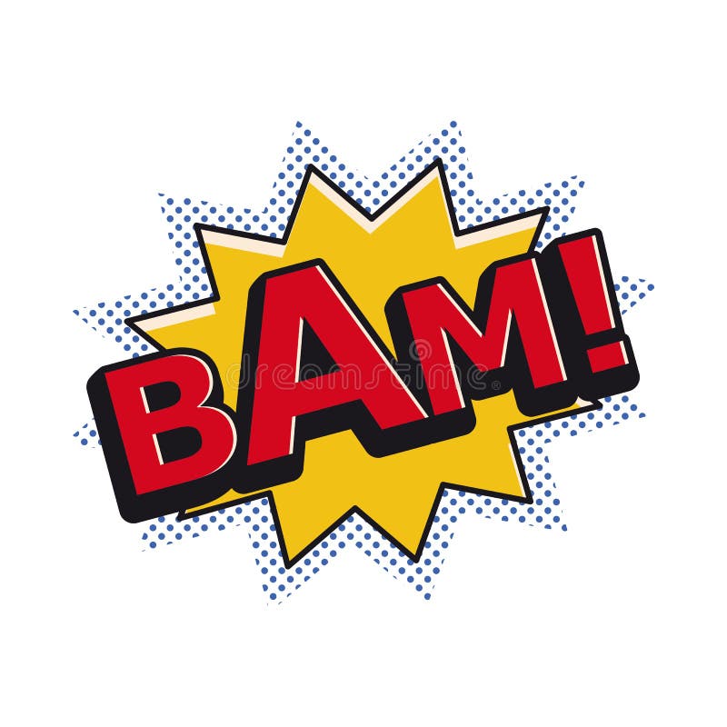 Bam Comic Explosion Vector stock vector. Illustration of burst - 221403265