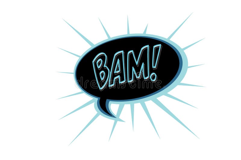 Bam Comic Bubble. Pop Art Retro Style On White Stock Illustration ...