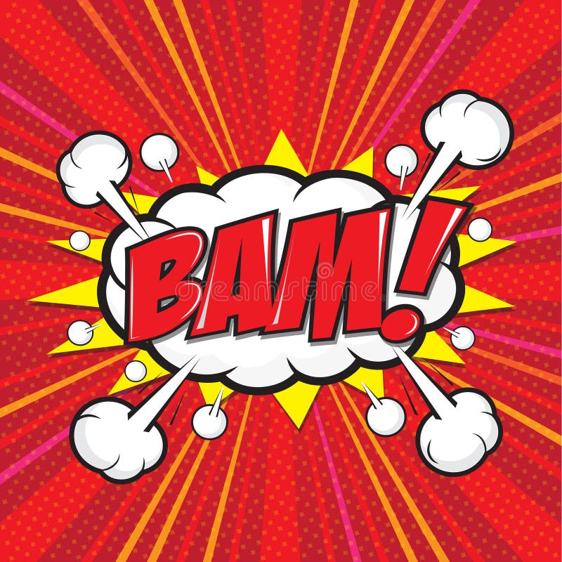 BAM! Comic Word Stock Vector - Image: 47728409