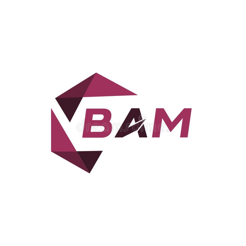 BAM Creative Minimalist Letter Logo. BAM Unique Vector Initials ...