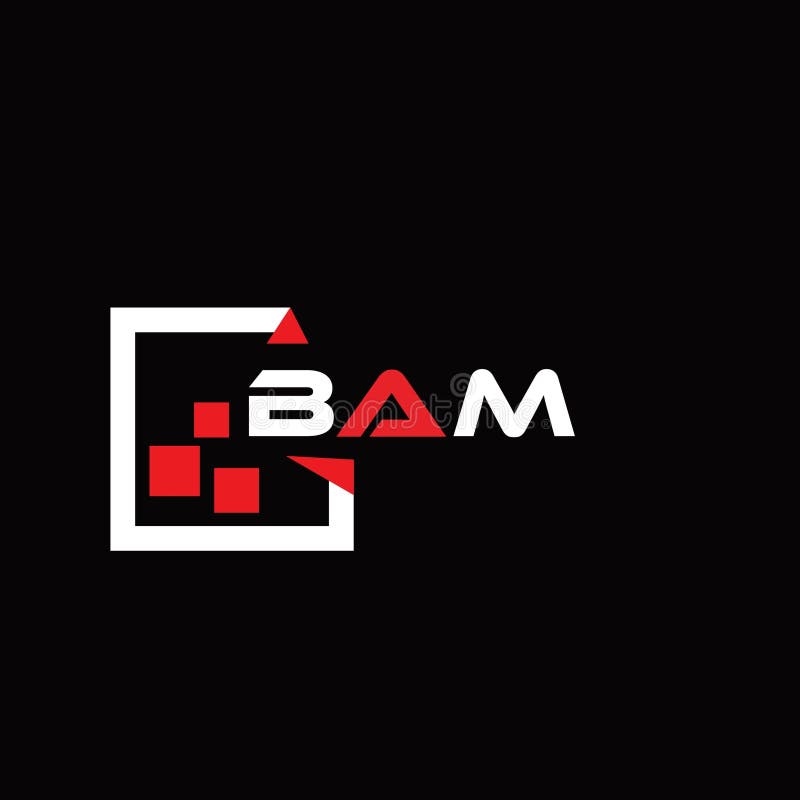 BAM Creative Minimalist Letter Logo. BAM Unique Vector Initials ...