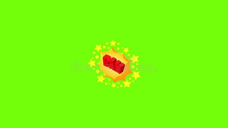 Bam Speech Bubble Icon Animation Stock Footage - Video of isometric ...