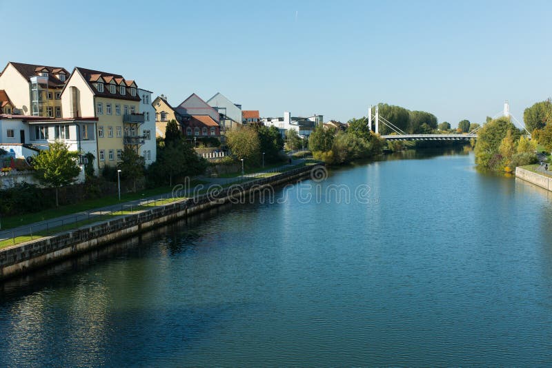 Medieval German Village Bamberg on Both Sides of River Regnitz ...