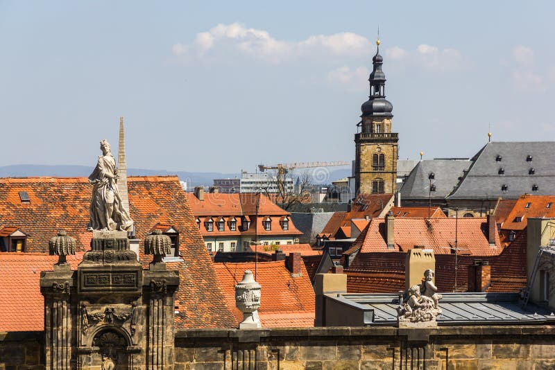 Bamberg, Germany. View from Domplatz. Stock Photo - Image of baroque ...