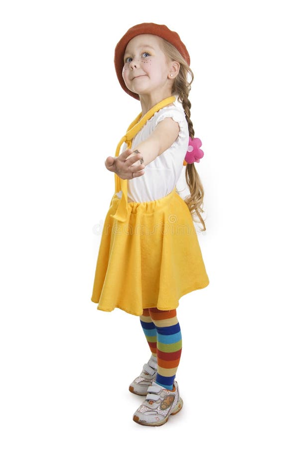 Bambina alla moda. immagine stock. Immagine di infanzia - 12967735