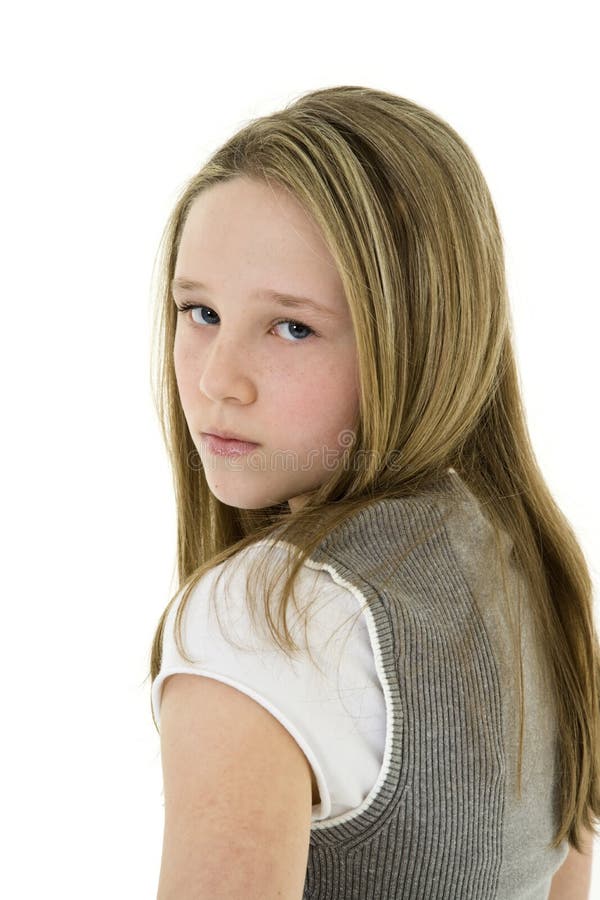 Ragazza del Preteen fotografia stock. Immagine di giovane - 4843340