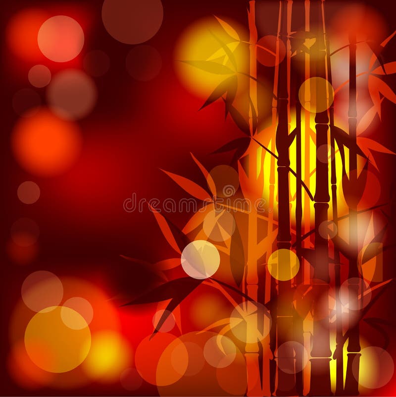 Bamboo Zen Abstract Background Stock Illustration - Illustration of ...