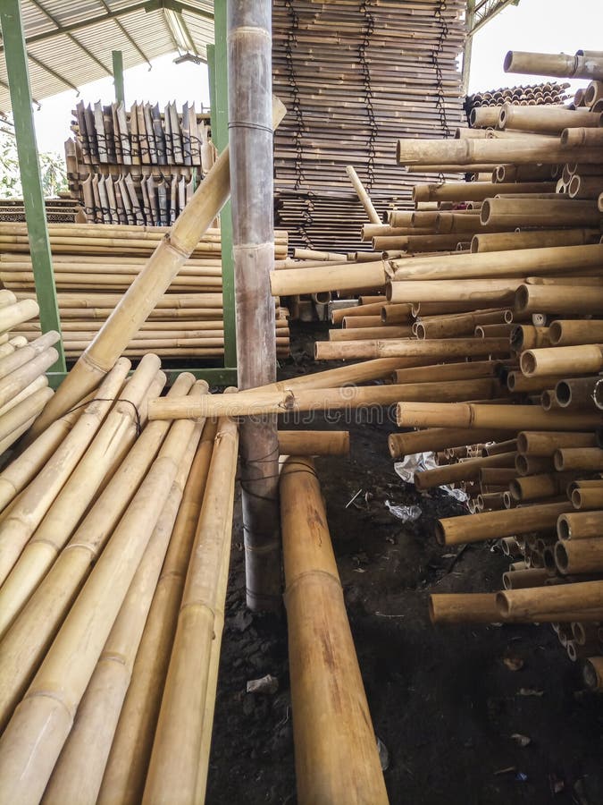 Bamboo As a Constructive or Decorative Element, Stock Photo - Image of ...