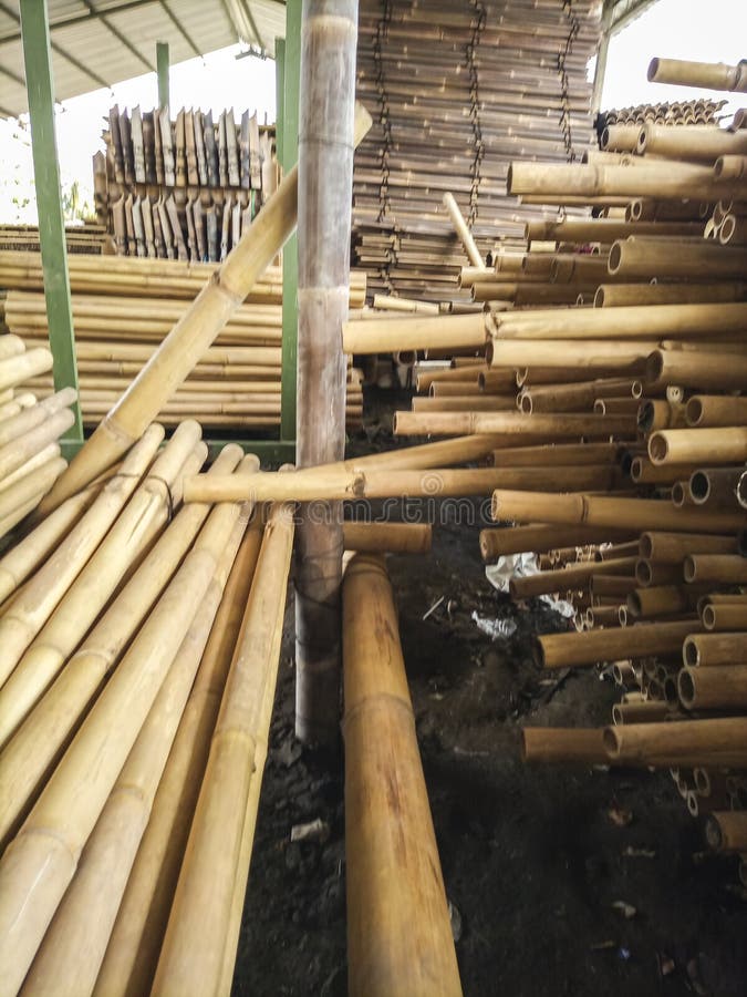 Bamboo As a Constructive or Decorative Element, Stock Photo - Image of ...