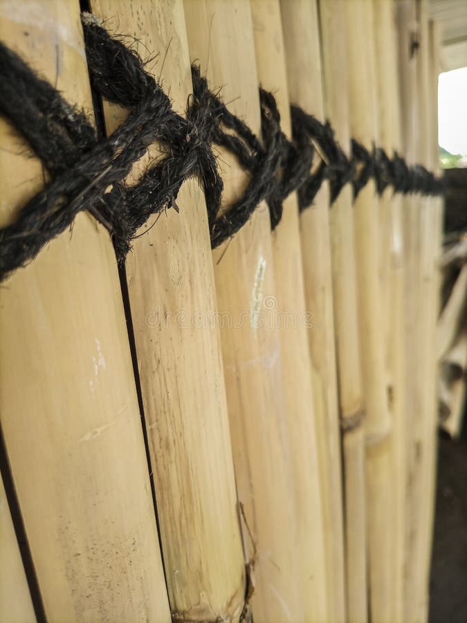 Bamboo As a Constructive or Decorative Element, Stock Photo - Image of ...