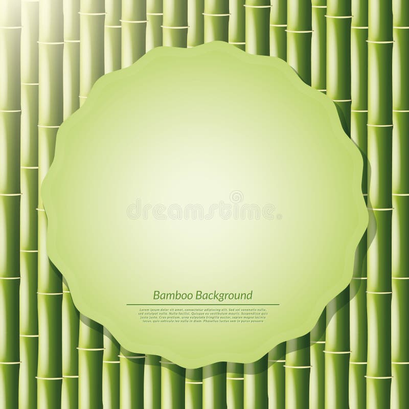 Bamboo Background. Vector Illustration Decorative Design Stock Vector ...