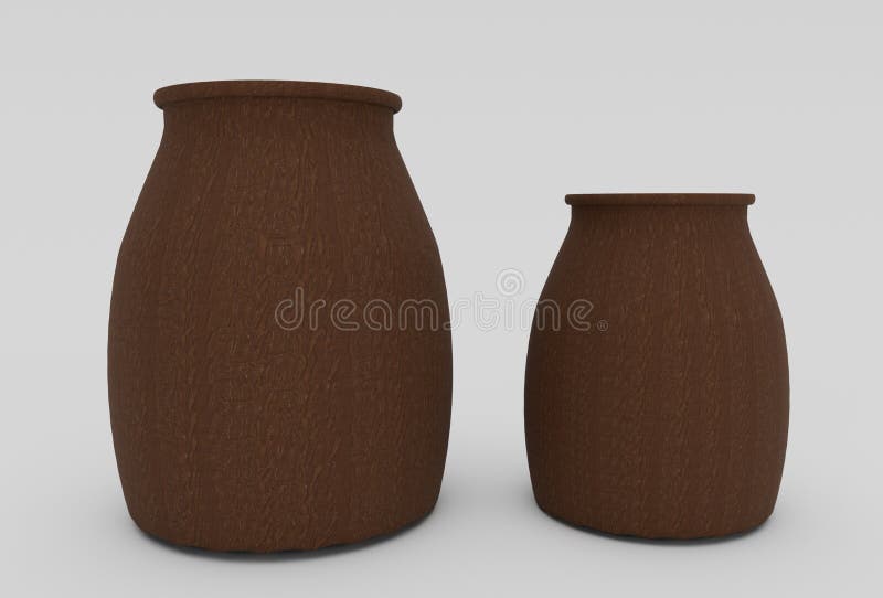 Bamboo Basket Wicker Minimal 3d Rendering on White Background Stock ...