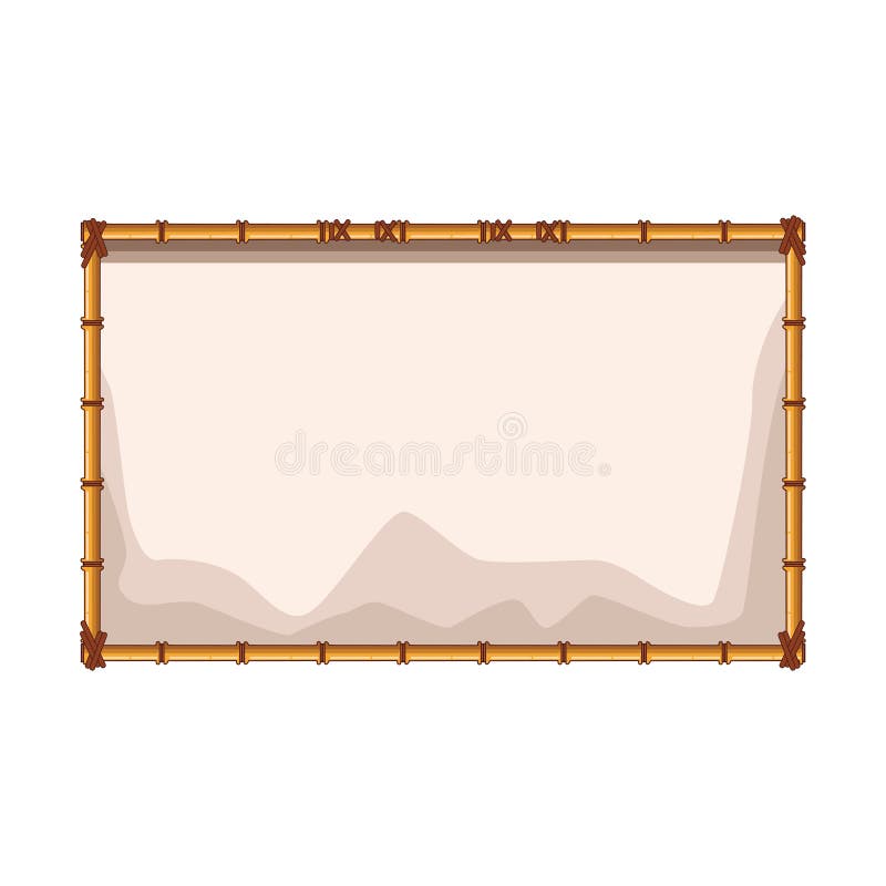 Bamboo blank sign stock vector. Illustration of culture - 135026015
