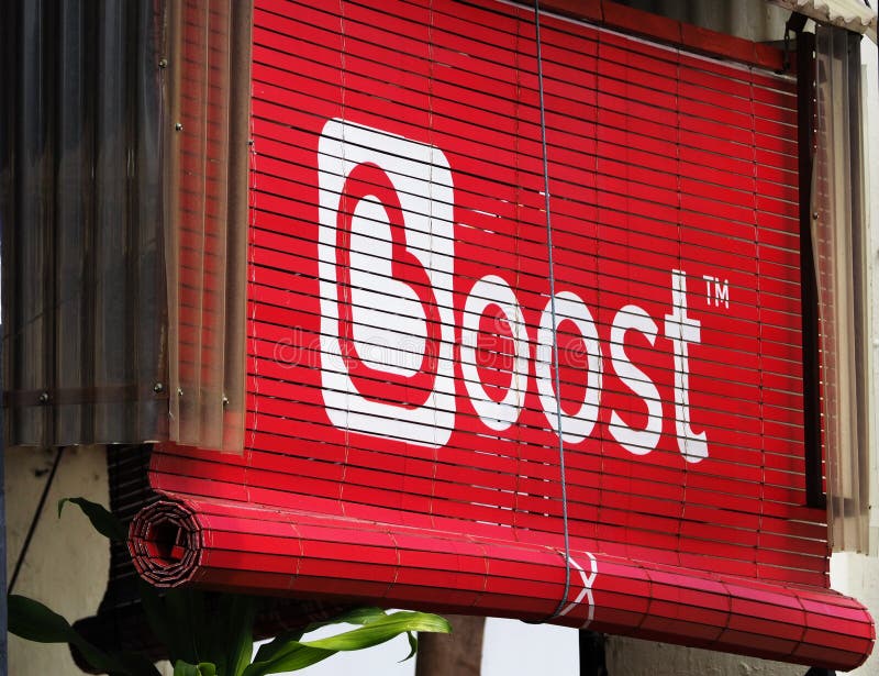 Bamboo Blind Promoting the Boost E-wallet Editorial Image - Image of ...