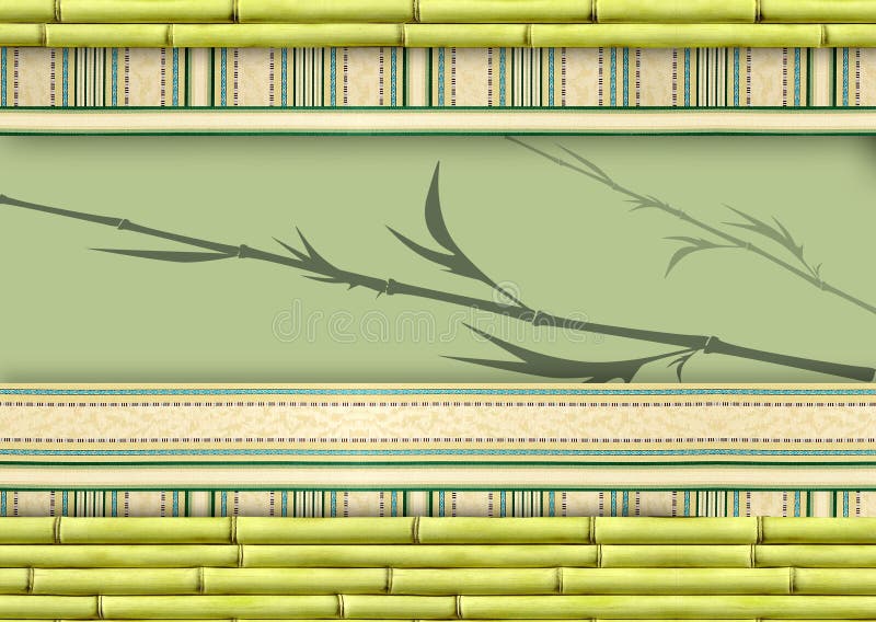 Bamboo border stock illustration. Illustration of bamboo - 17885344