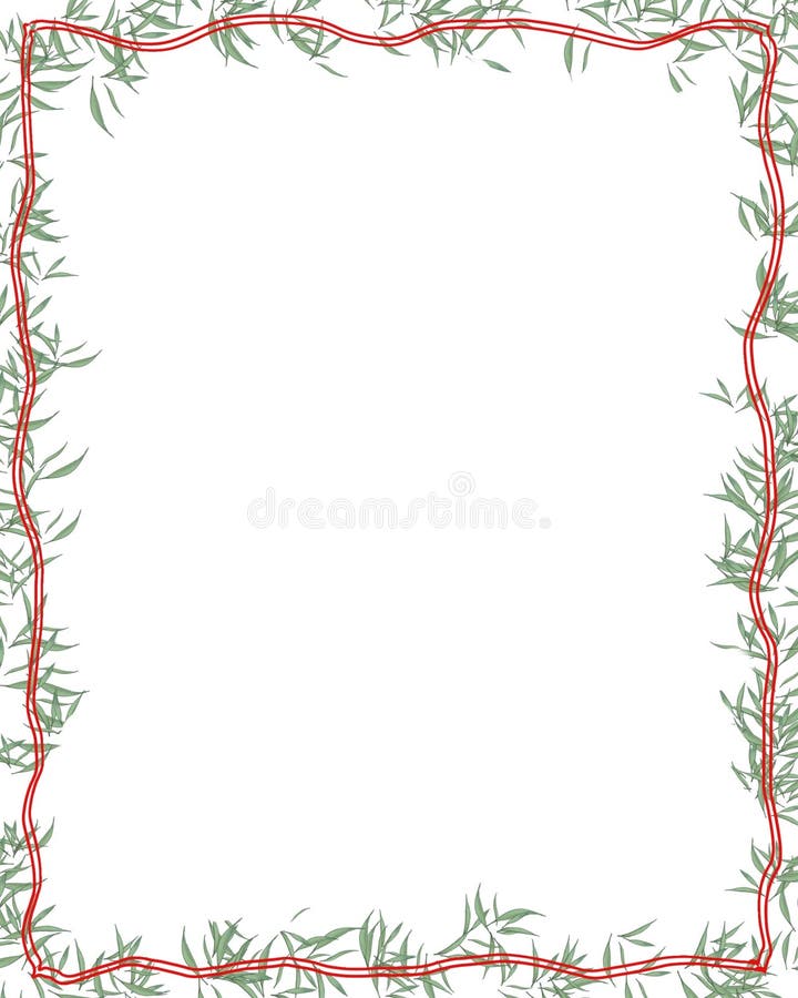 Bamboo Border Frame, with Transparent Background for Spring Vibes Stock ...
