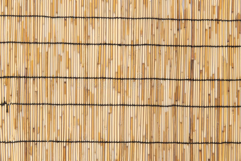 Japanese Bamboo Straw Woven Tatami Mat on the Plastic Crate for Seat or ...