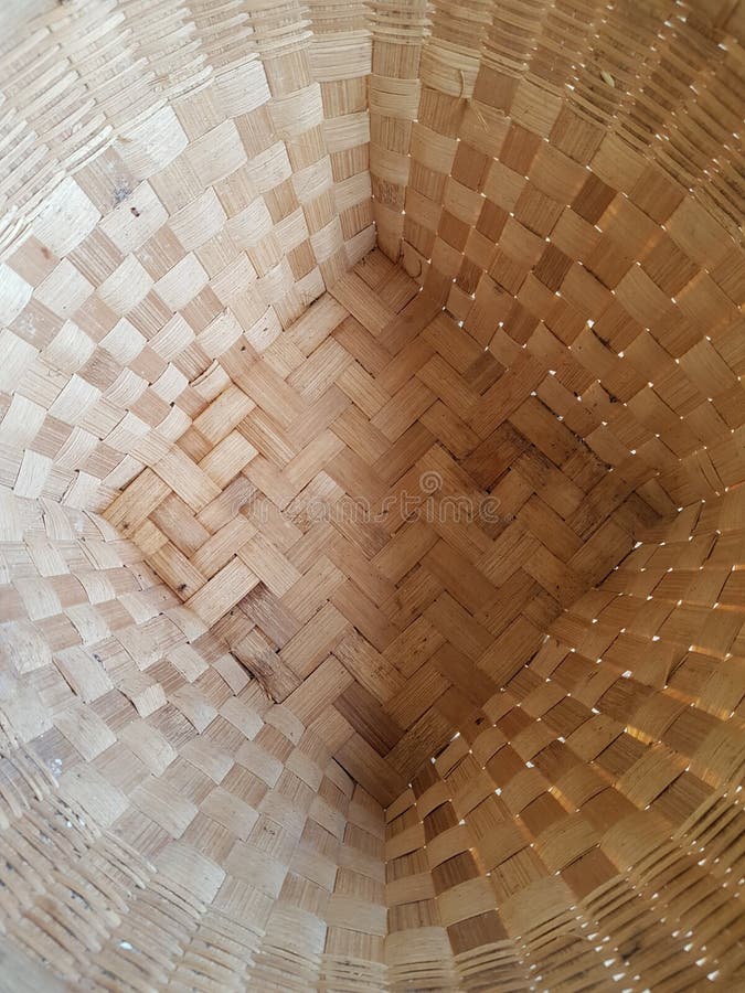 A Bamboo bucket stock photo. Image of carving, wall - 203654956