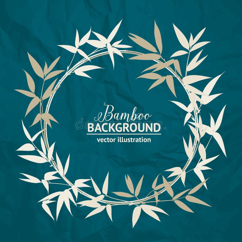 Bamboo circle frame stock vector. Illustration of japan - 50128181