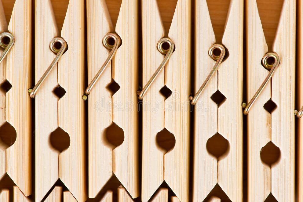 Bamboo clamp closeup stock photo. Image of laundry, chinese - 22115140