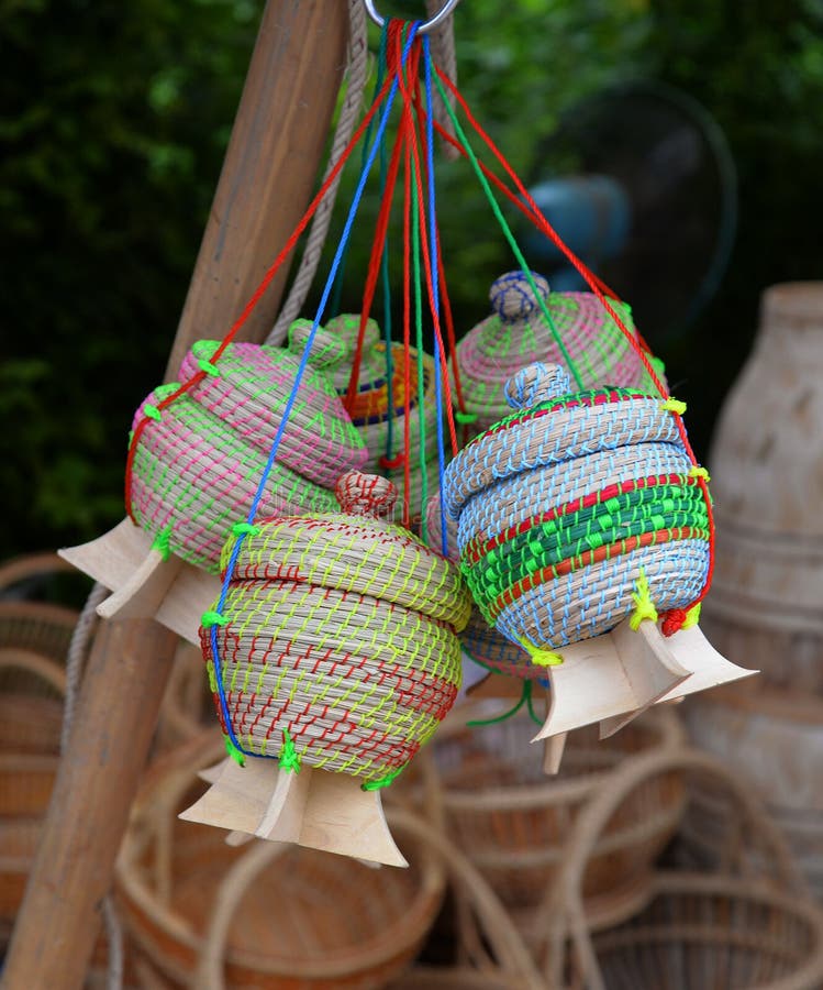 Bamboo Container for Cooked Rice Stock Image - Image of kitchenware ...