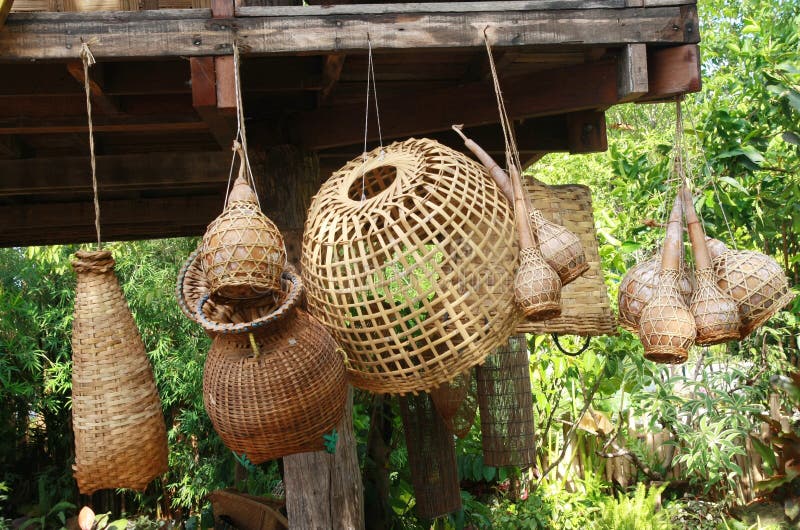 Bamboo Craft Tool for Catch Fish Stock Image - Image of china, closeup ...