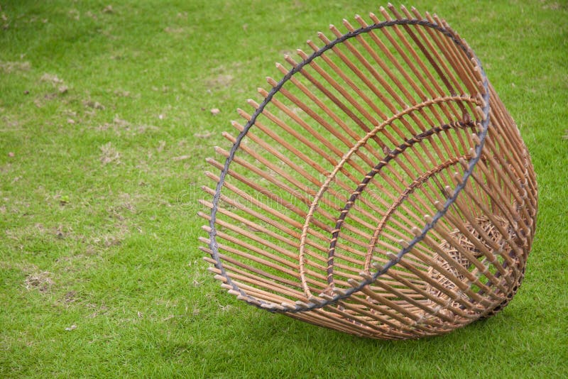 Bamboo Craft Tool for Catch Fish, Thailand Style Stock Photo - Image of ...