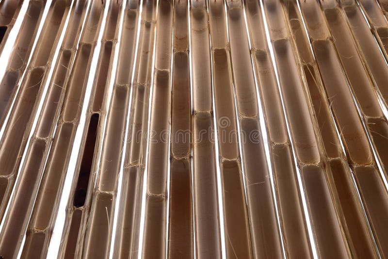 Bamboo Cut in Half and Make a Wall Stock Image - Image of grunge, bunch ...