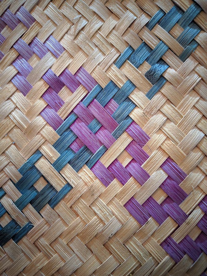 Bamboo Fan Woven Pattern, Art Stock Photo - Image of woven, skill ...
