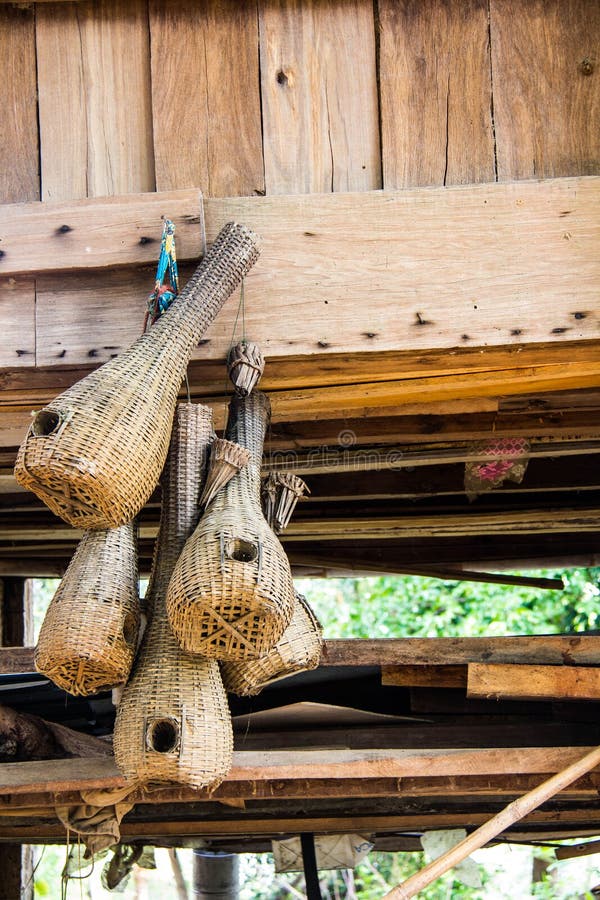 Bamboo fish trap stock image. Image of ancient, countryside - 41120187