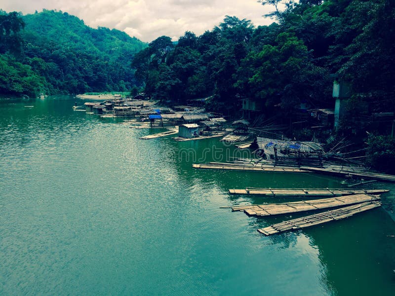 Bamboo Floats stock photo. Image of floats, boats, river - 75681178