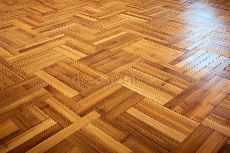 Bamboo Floor Close-up Showing Natural Wood Patterns Stock Photo - Image ...