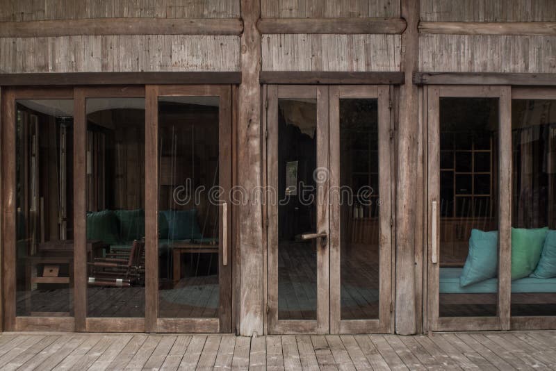 Bamboo doors stock image. Image of hutch, cabin, shack - 55018741