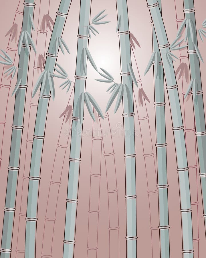 Bamboo forest background. stock vector. Illustration of forest - 341421794