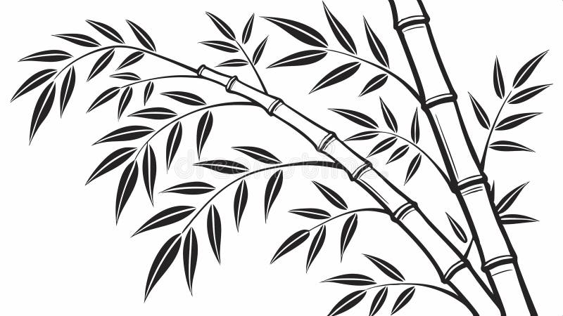 Bamboo Forest Corner Frame, Nature Scene Border Vector Design ...