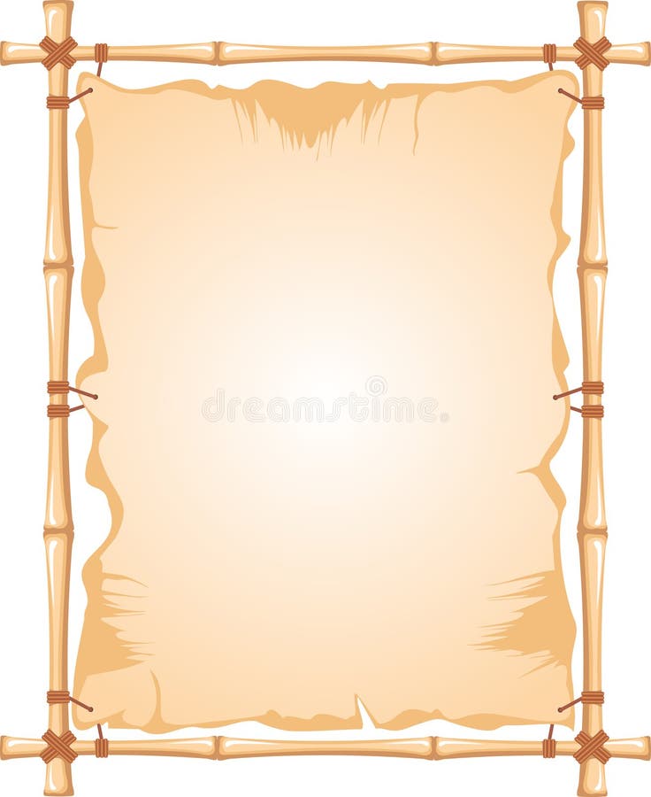 Bamboo Frame stock vector. Illustration of paintings - 13617102
